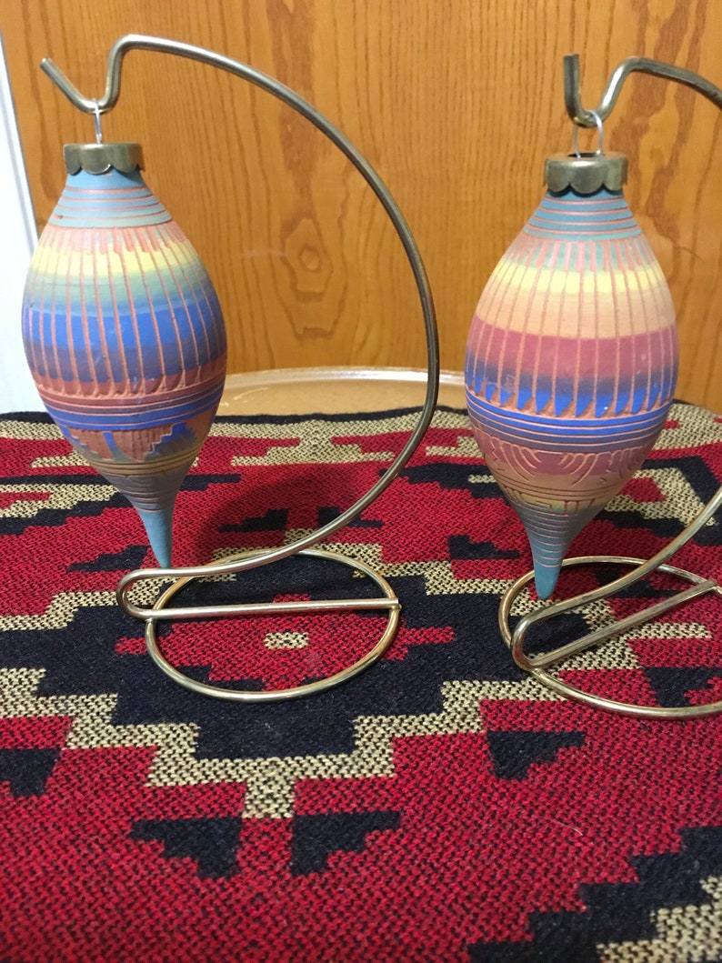 Native American Cone-shaped Clay Display Ornaments - Etsy
