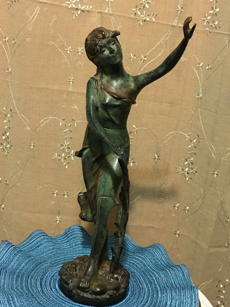 Bronze Sea Nymph (nereid) Sculpture - Etsy