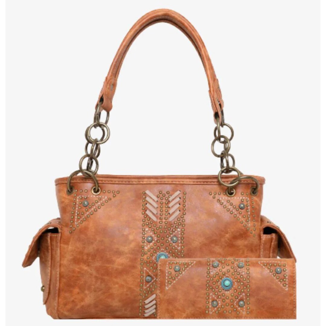 Montana West, Aztec Collection Concealed Carry Satchel and Wallet Set ...