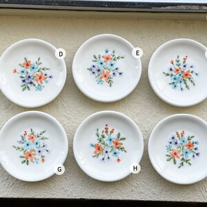 Multicolor Floral Mini Circle Plate - Etsy