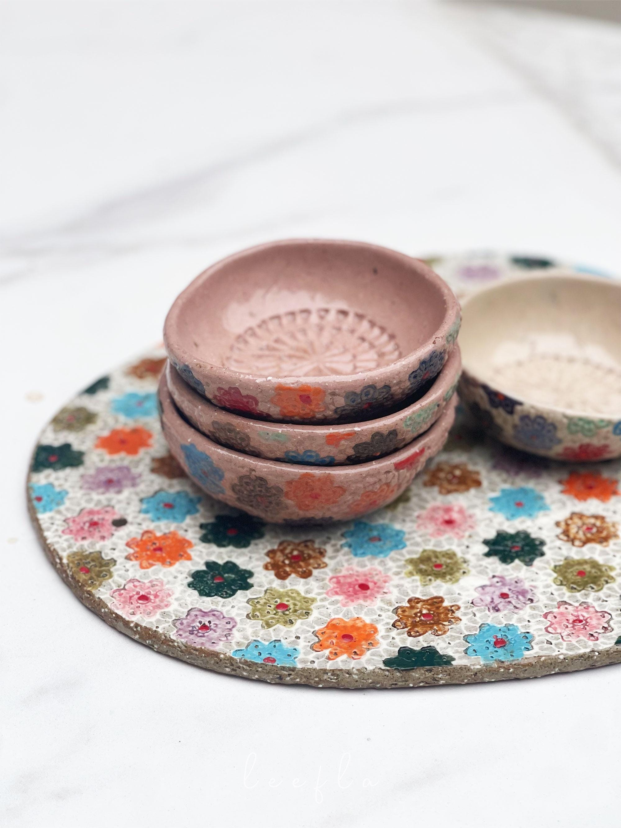 Hand-built Ceramic Garlic Grater Plate, Small Sauce Bowl (3.8 In) - Etsy