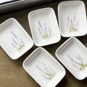 Lavender Rounded Rectangle Mini Plate, Jewelry Tray, Trinket Dish, Ring ...