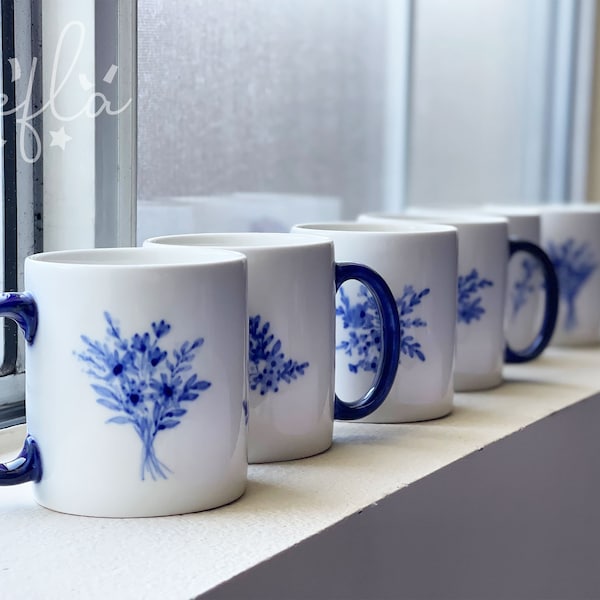 Blue Coffee Mug - Etsy