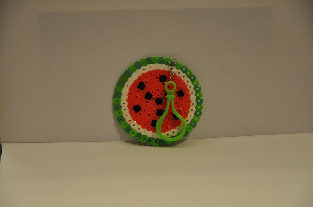 Circle Perler Bead Keychains - Etsy