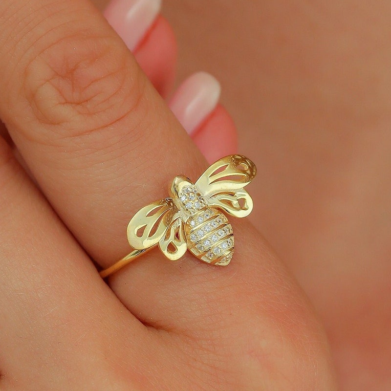 Bee Stacking Ring - Etsy