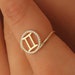 14k 18k Solid Gold Diamond Gemini Zodiac Ring, Dainty Horoscope Stackable Ring, Birthday Gift ...