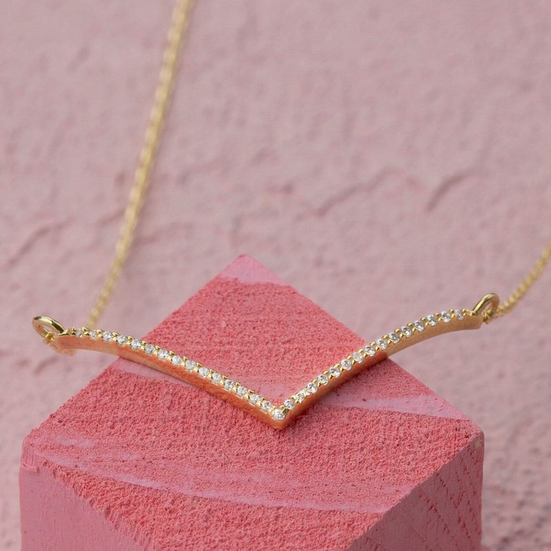 Chevron Necklace - Etsy