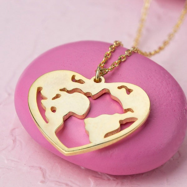Heart Shaped Map - Etsy