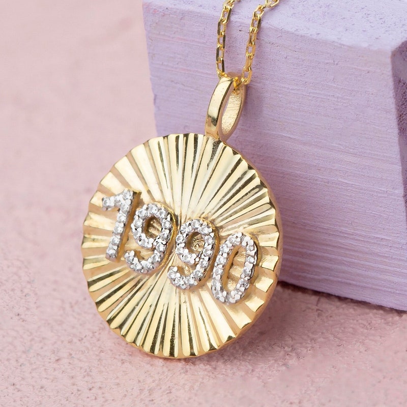 Birth Date Necklace - Etsy