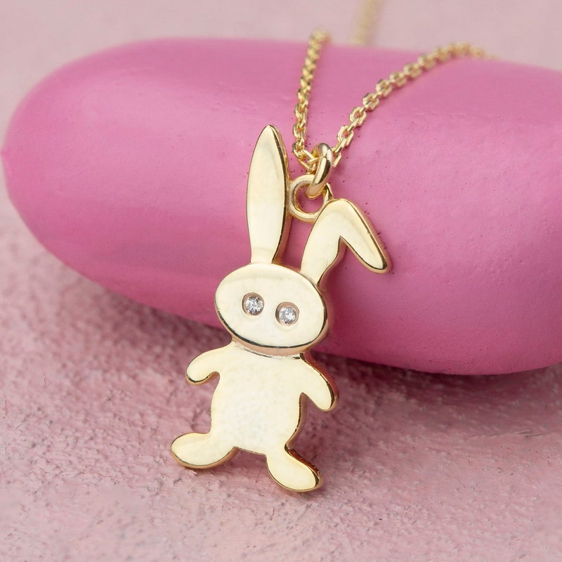 Bunny Necklace - Etsy