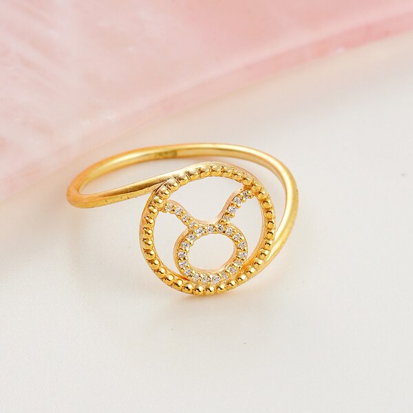 Jewelry Taurus Ring - Etsy