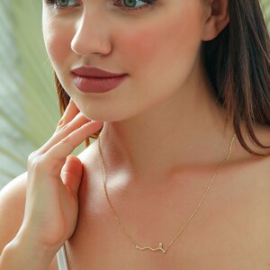 Gold Diamond Molecule Gaba Calming Yoga Necklace, 14k 18k 10k Gold ...