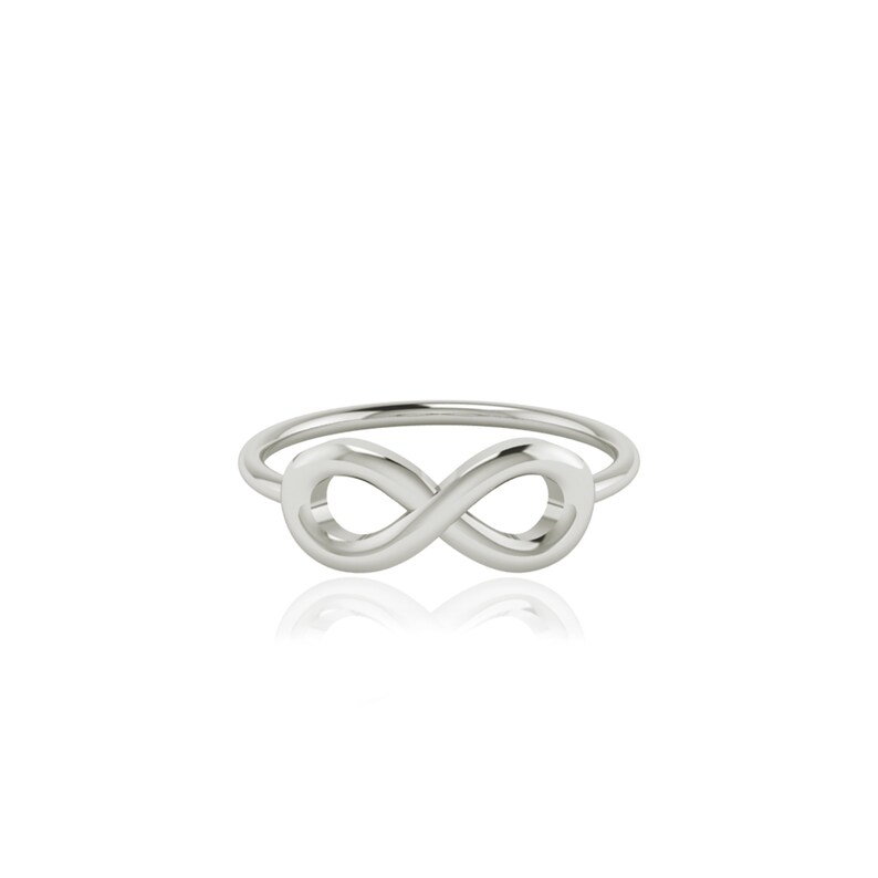 14k Solid Gold Infinity Promise Ring Minimalist Forever Love - Etsy