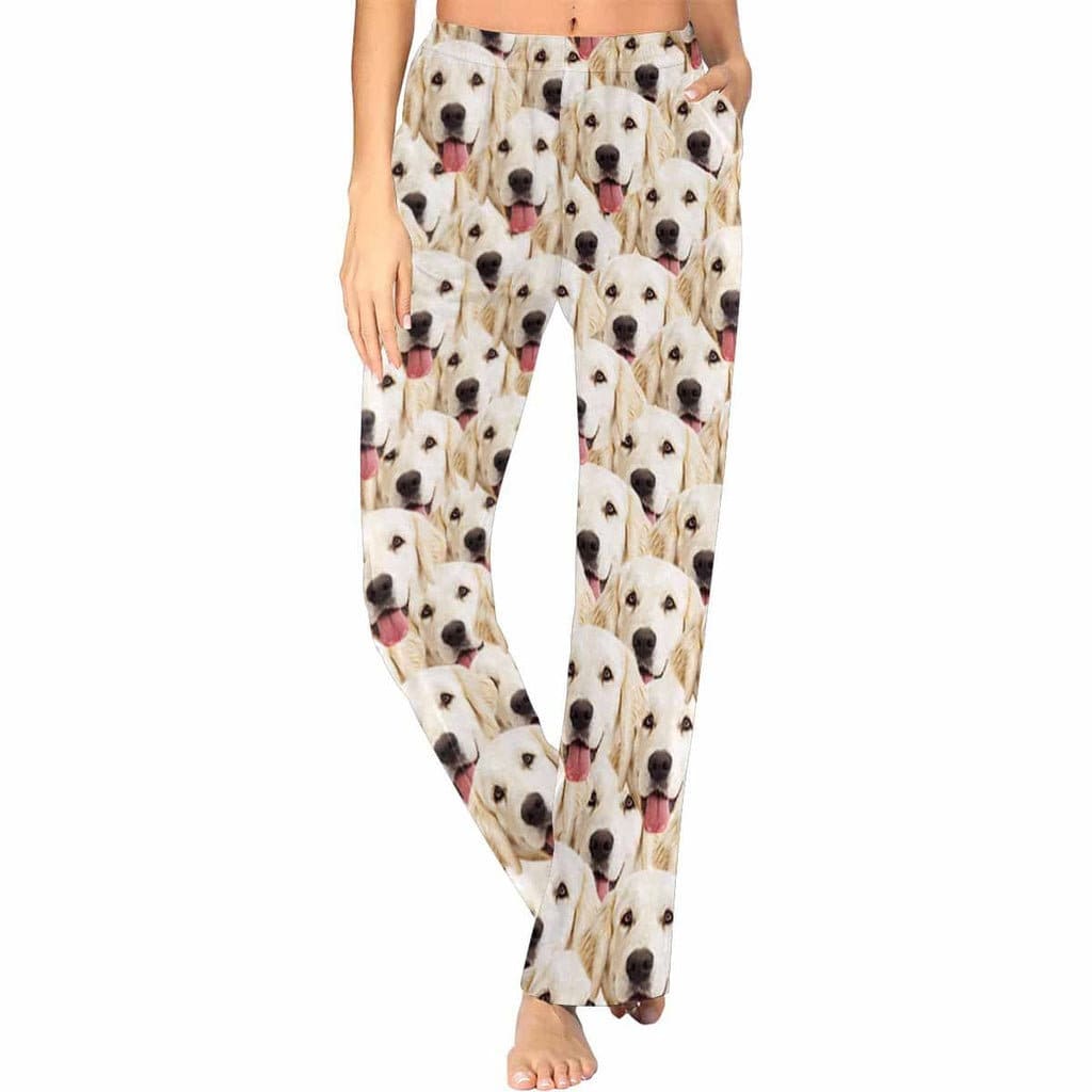 Custom Pajama Set With Dog Face Personalized Pajamas Pants - Etsy