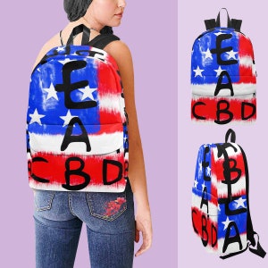 Custom Name Backpack, Personalized Text School Bag, Design Your Own ...