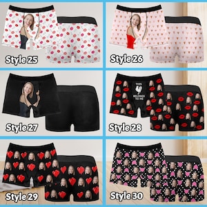 Personalized Face Boxer Briefs, Custom Photo Underwear, Christmas Gifts ...
