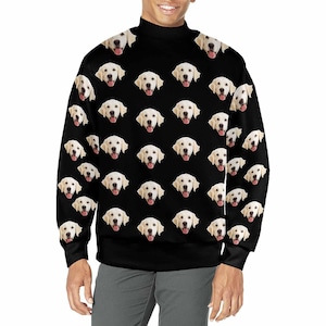 Custom Sweater With Dog Face, Personalized Photo Sweater, Dogs Picture ...