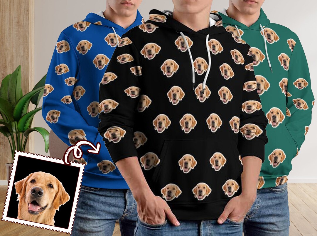 Custom Sweater With Face, Personalized Couples Hoodie With Photo, Pet ...