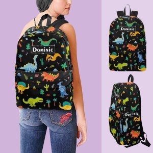 Custom Name Backpack, Personalized Text School Bag, Design Your Own ...