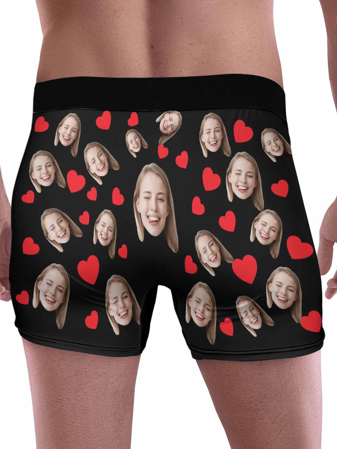 Personalized Face Boxers, Custom Underwear for Husband, Boyfriend Gifts ...