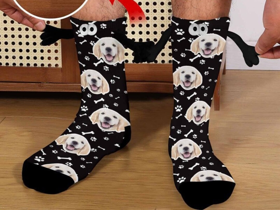 Custom Holding Hands Socks With Picture for Men Women, Custom Socks ...