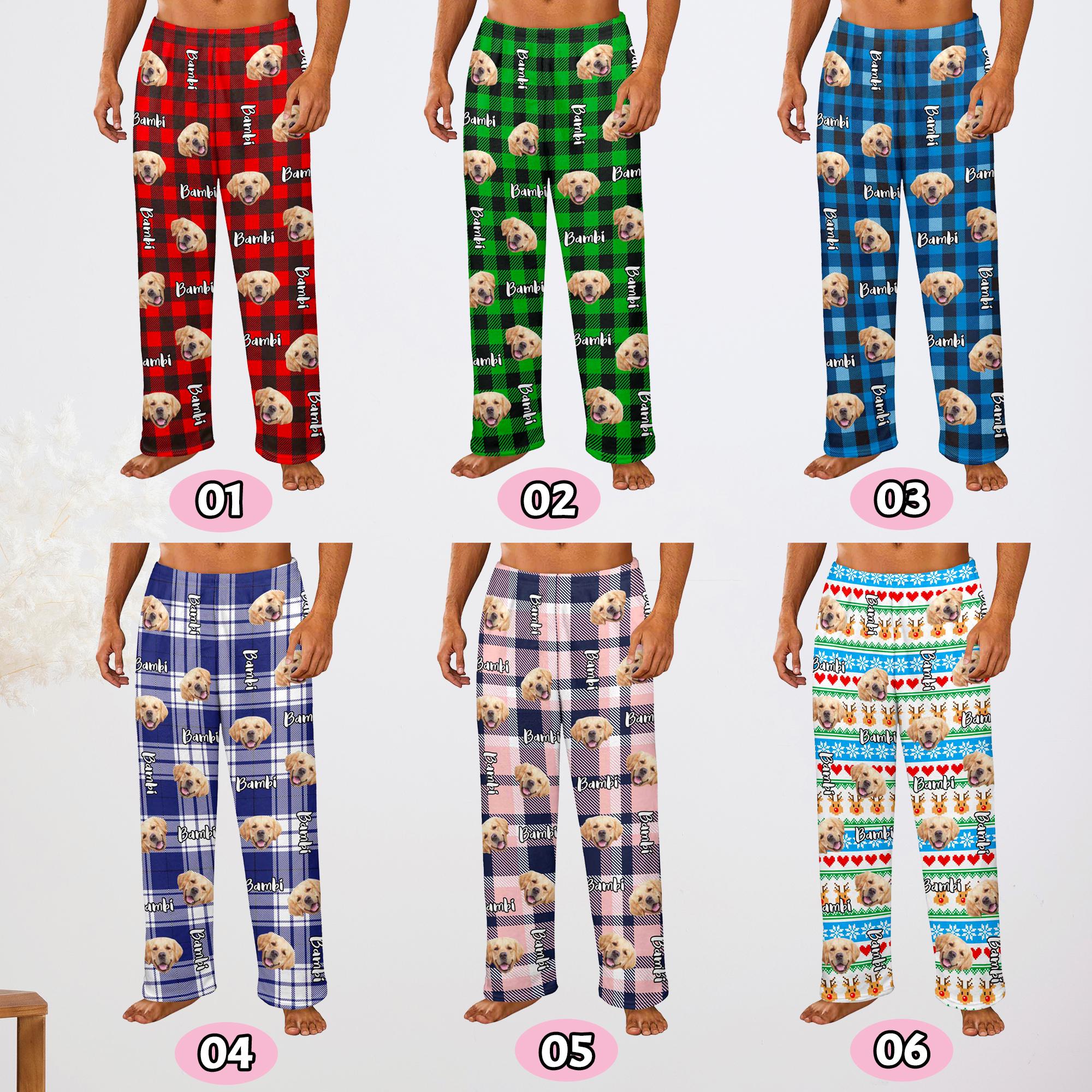 Personalized Flannel Pajama Pants With Face, Custom Face Pajamas ...