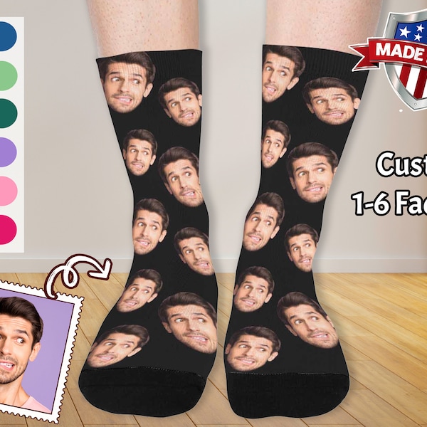 CUSTOM FACE SOCKS - Etsy