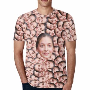 Custom Face T-shirt Made in USA, Personalized Shirts With Photo ...