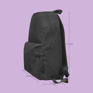 Custom Name Backpack, Personalized Text School Bag, Design Your Own ...