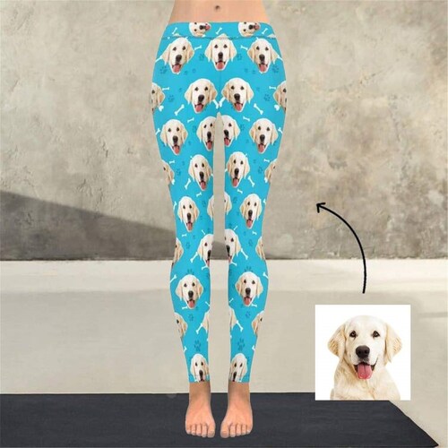 Personalized Face Leggings Custom Photo Leggings Funny - Etsy