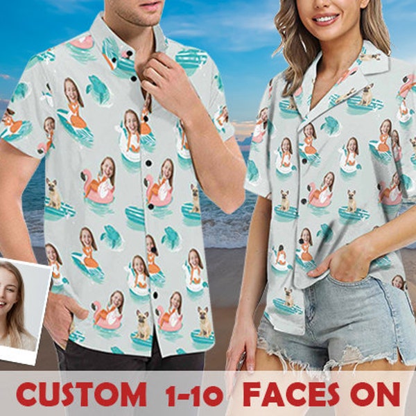 Custom Hawaiian Shirt With Photo - Etsy