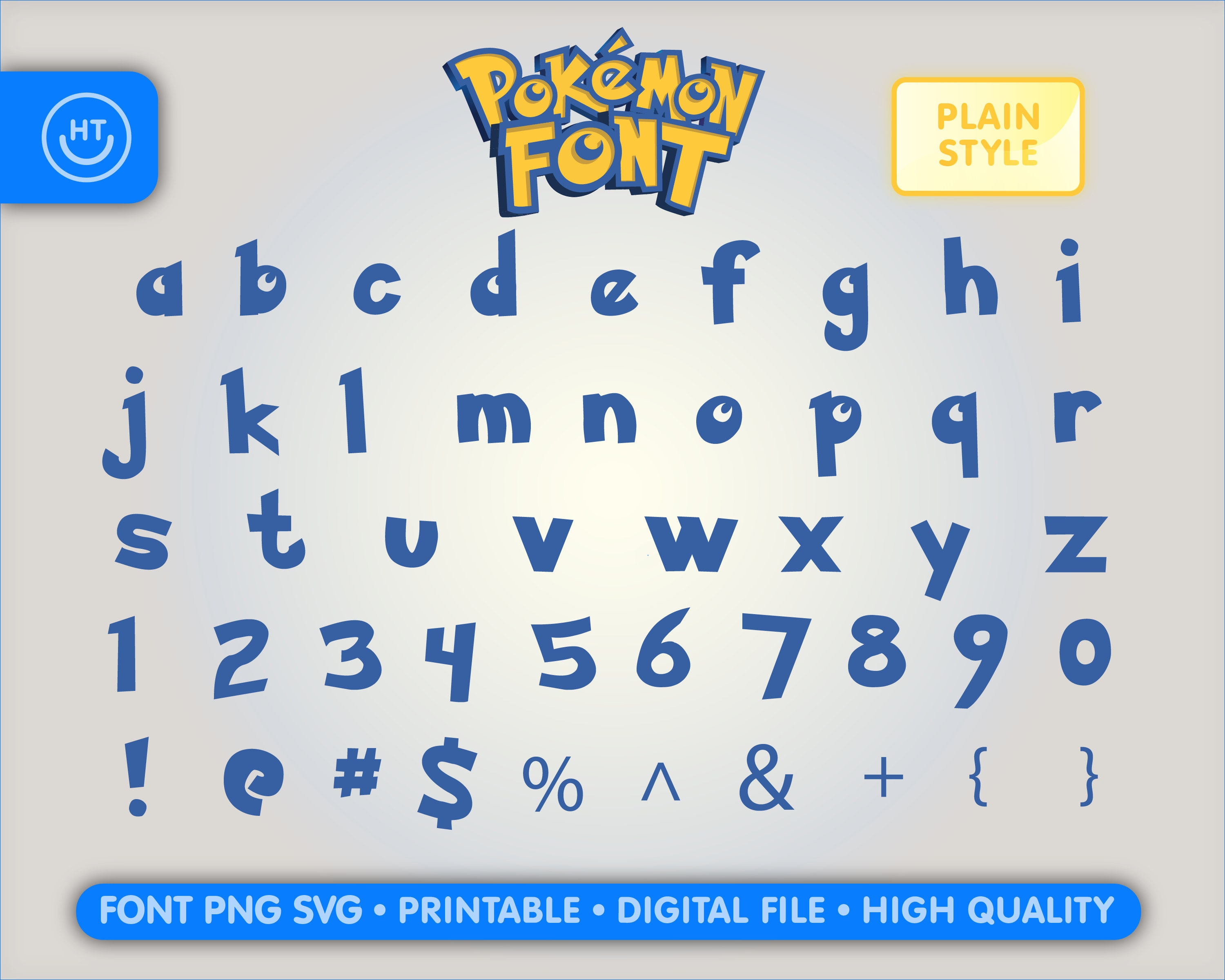 Pokemon Font Alphabet Png Pokemon Svg Pokemon Alphabet Etsy Images