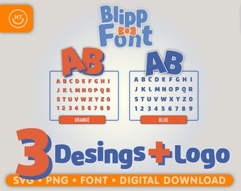 Blippi Font Svg - Etsy UK