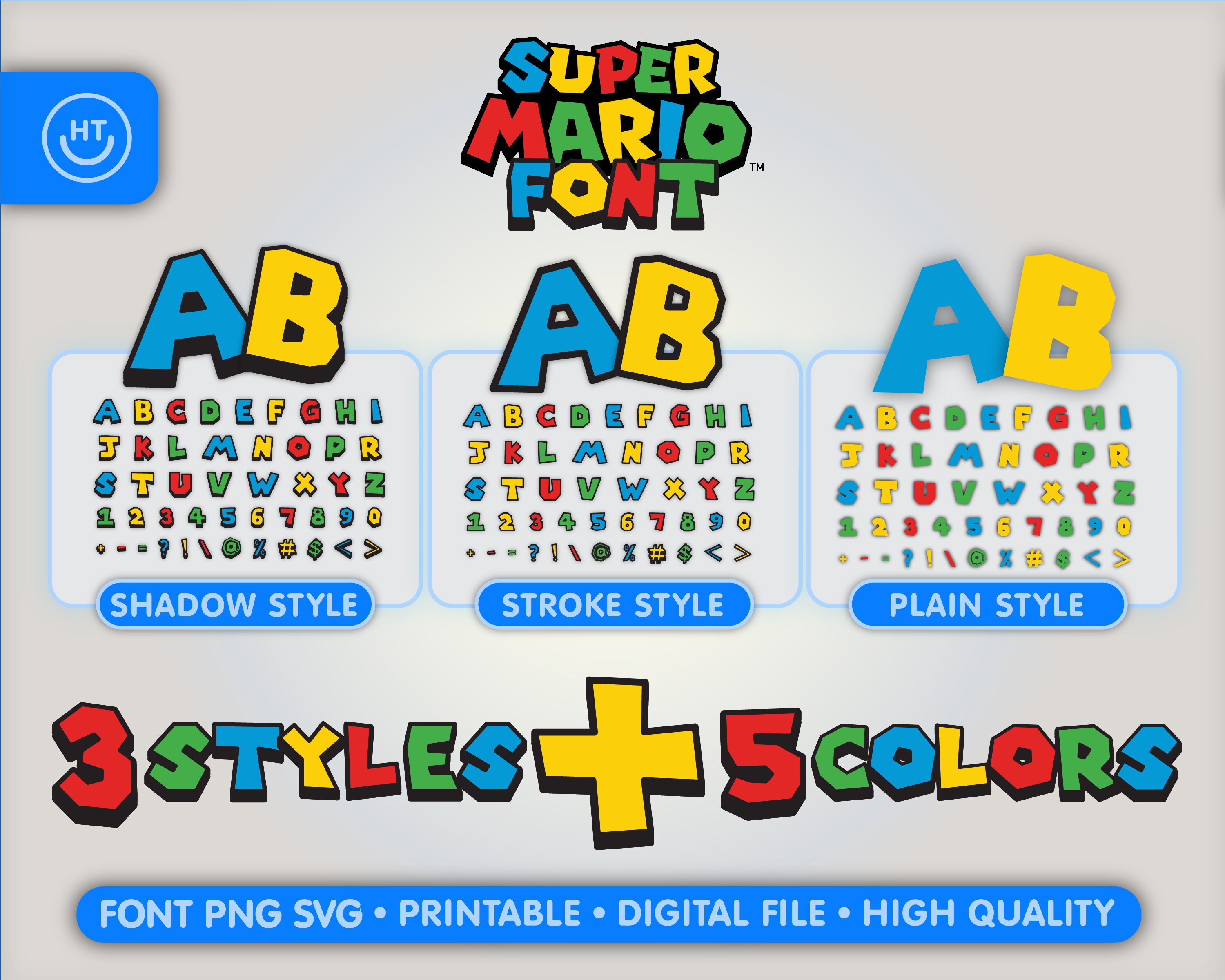 Printable Mario Letters