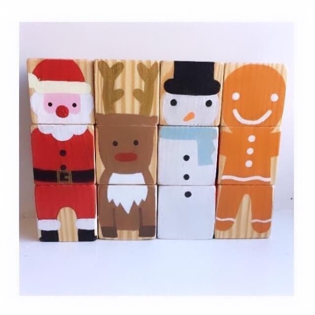 Christmas Stacking Blocks - Etsy