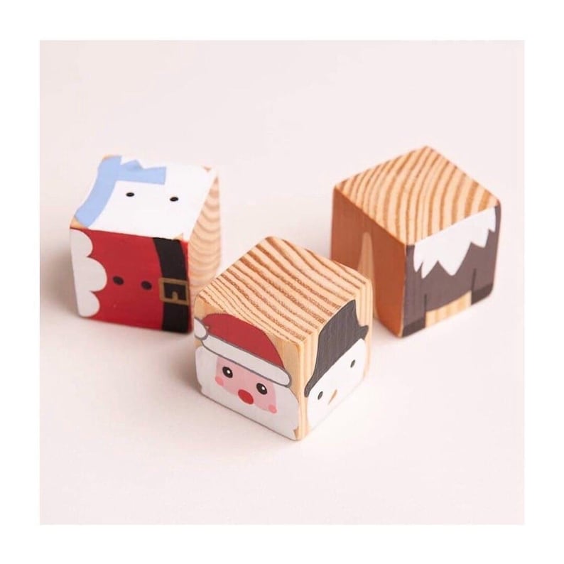 Christmas Stacking Blocks - Etsy