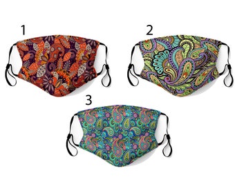 Paisley Face Mask - Etsy