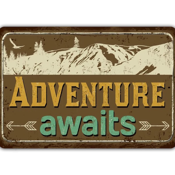 Adventure Metal Sign - Etsy