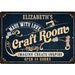 Custom Metal Craft Room Sign Personalized Made With Love Imagine Create ...