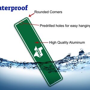 Pinche Way Street Sign Custom Personalized Gift Metal Print Highway ...