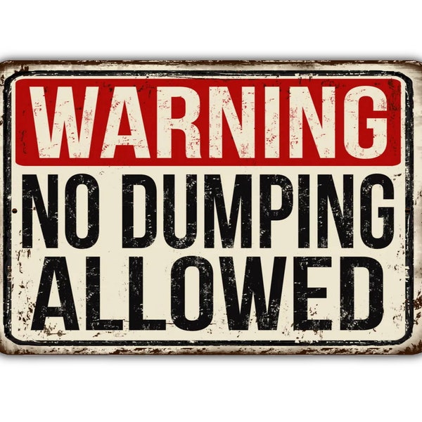 Vintage Warning Sign - Etsy