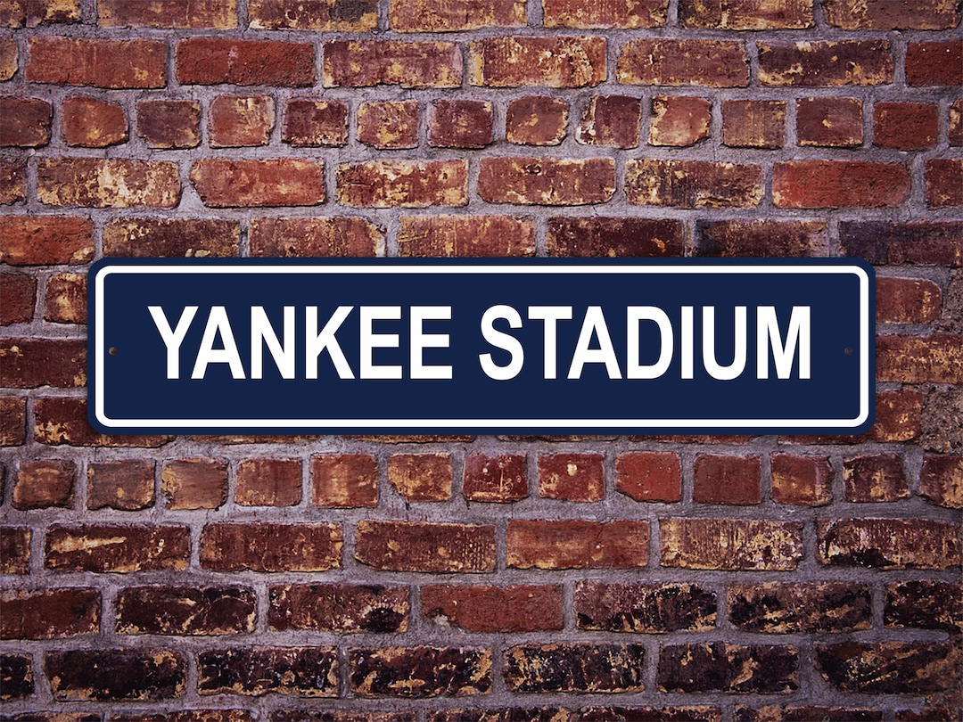 Yankee Stadium Street Sign New York Yankees Baseball Road Custom ...