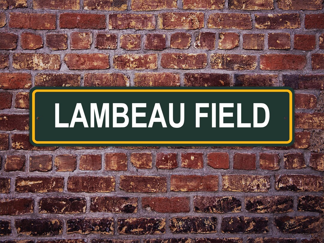 Lambeau Field Street Sign Green Bay Packers Football Road Custom ...