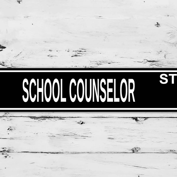 School Counselor Street Sign - Etsy