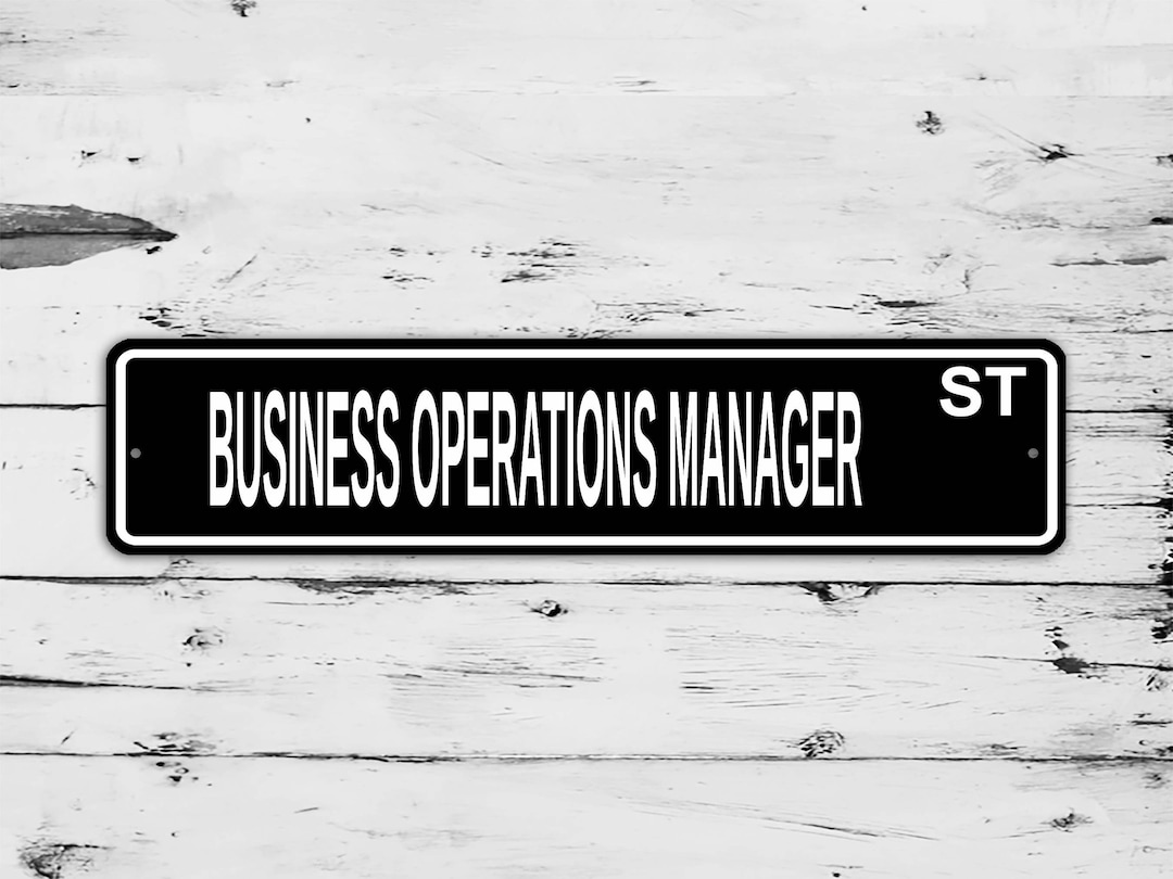 Business Operations Manager Street Sign Christmas Day Custom Name ...