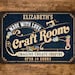 Custom Metal Craft Room Sign Personalized Made With Love Imagine Create ...