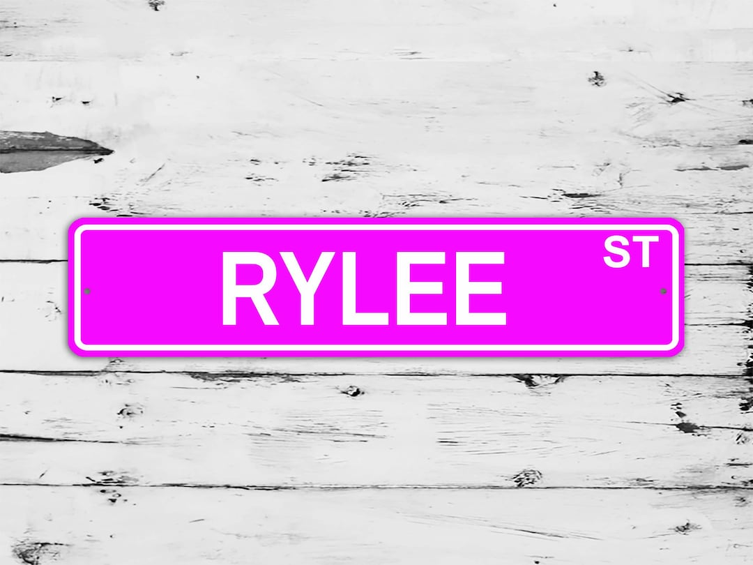 Rylee Street Sign Christmas Custom Name Personalized Gift Metal Print ...