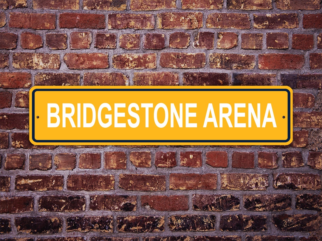 Bridgestone Arena Street Sign Nashville Predators Hockey Road Custom ...
