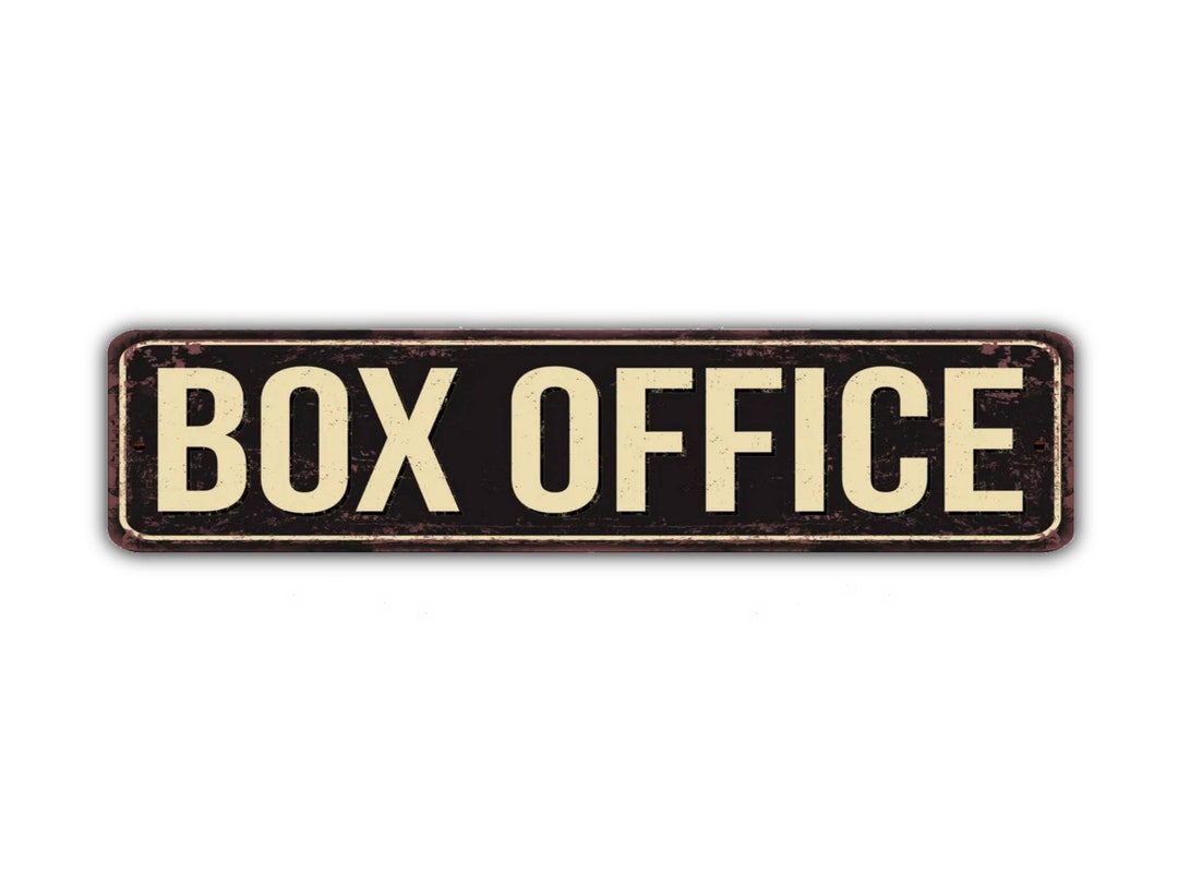 Box Office Street Sign Movie Theatre Vintage Retro Rustic Patio Home ...
