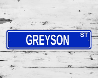 Axel Street Sign Christmas Custom Name Personalized Gift Metal Print ...